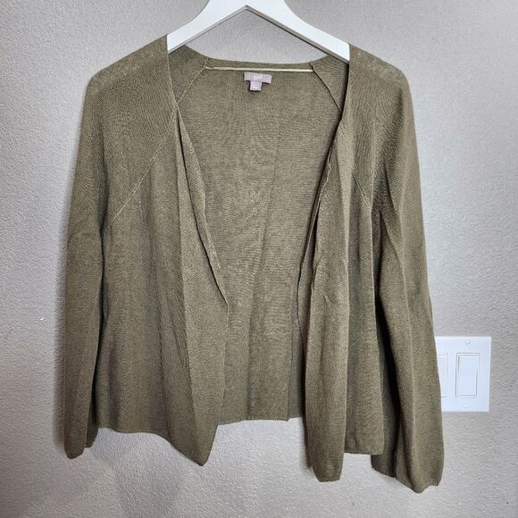 J. Jill | Sweaters | Jjill Green Open Front Cardigan | Poshmark